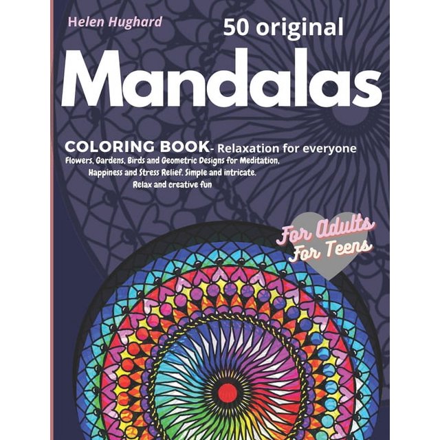 50 original Mandalas Coloring Book - Relaxation for Everyone with ...