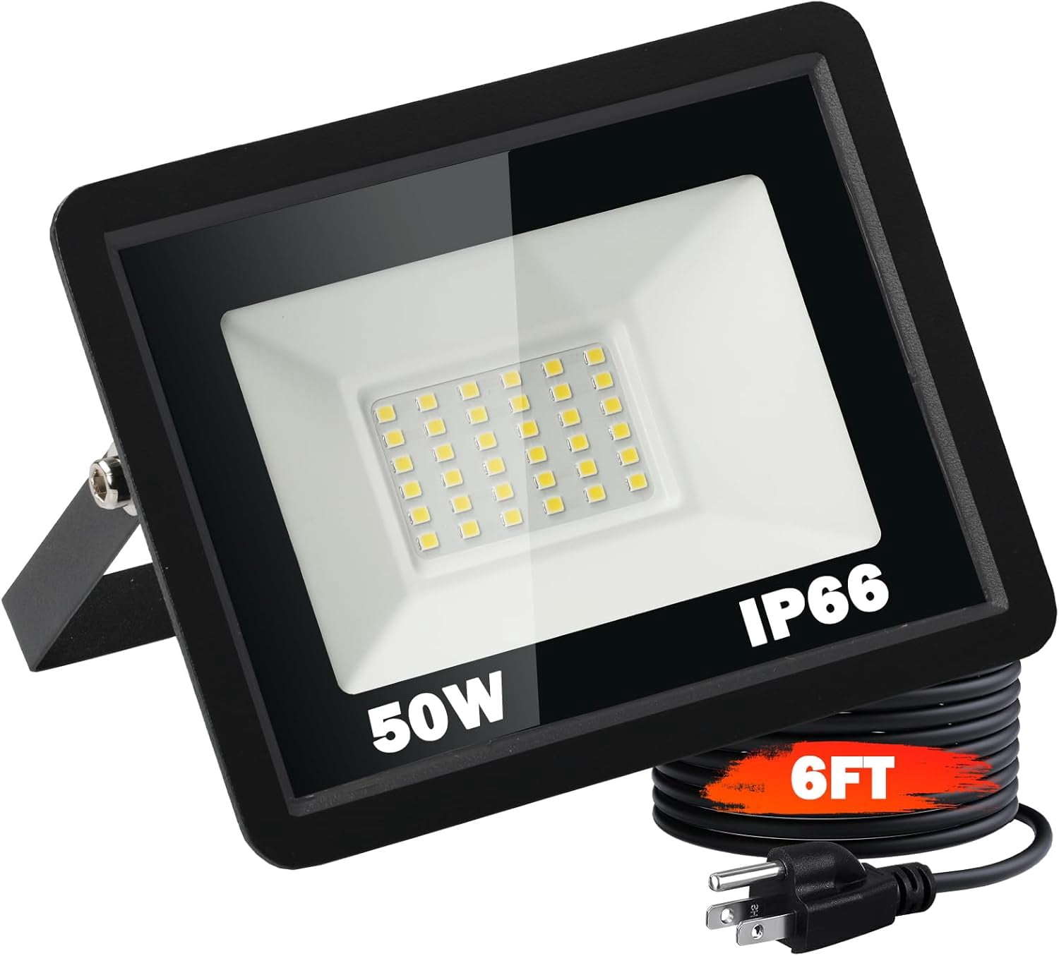 50 outdoor floodlights, 7000 lumens brightness work light with 6 feet ...