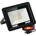 50 outdoor floodlights, 7000 lumens brightness work light with 6 feet ...