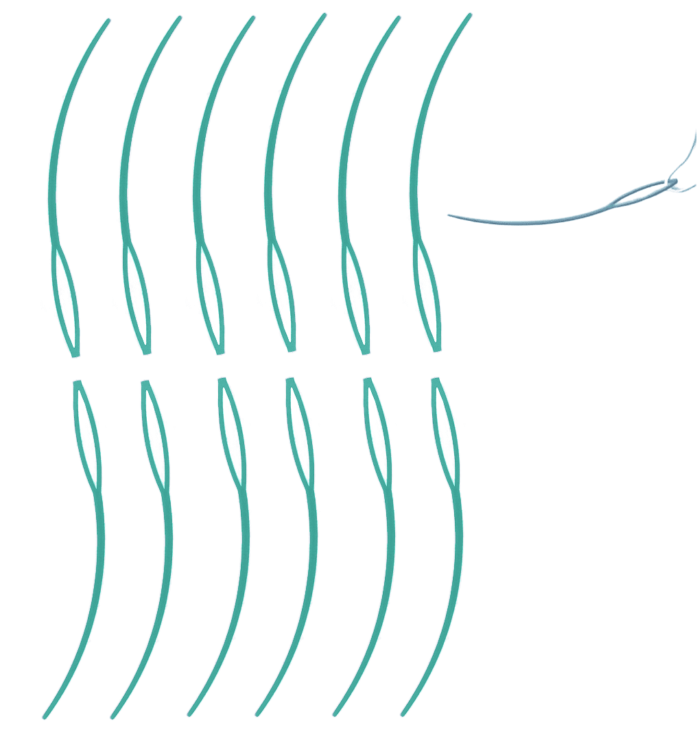 50/pack Dental Floss Threaders Curved Smooth Edges Threader Orthodontic ...