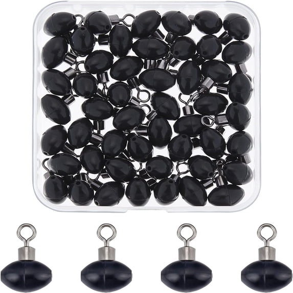50 pc Brass Fishing Deconcentrator Connector Rolling Barrel Fishing ...