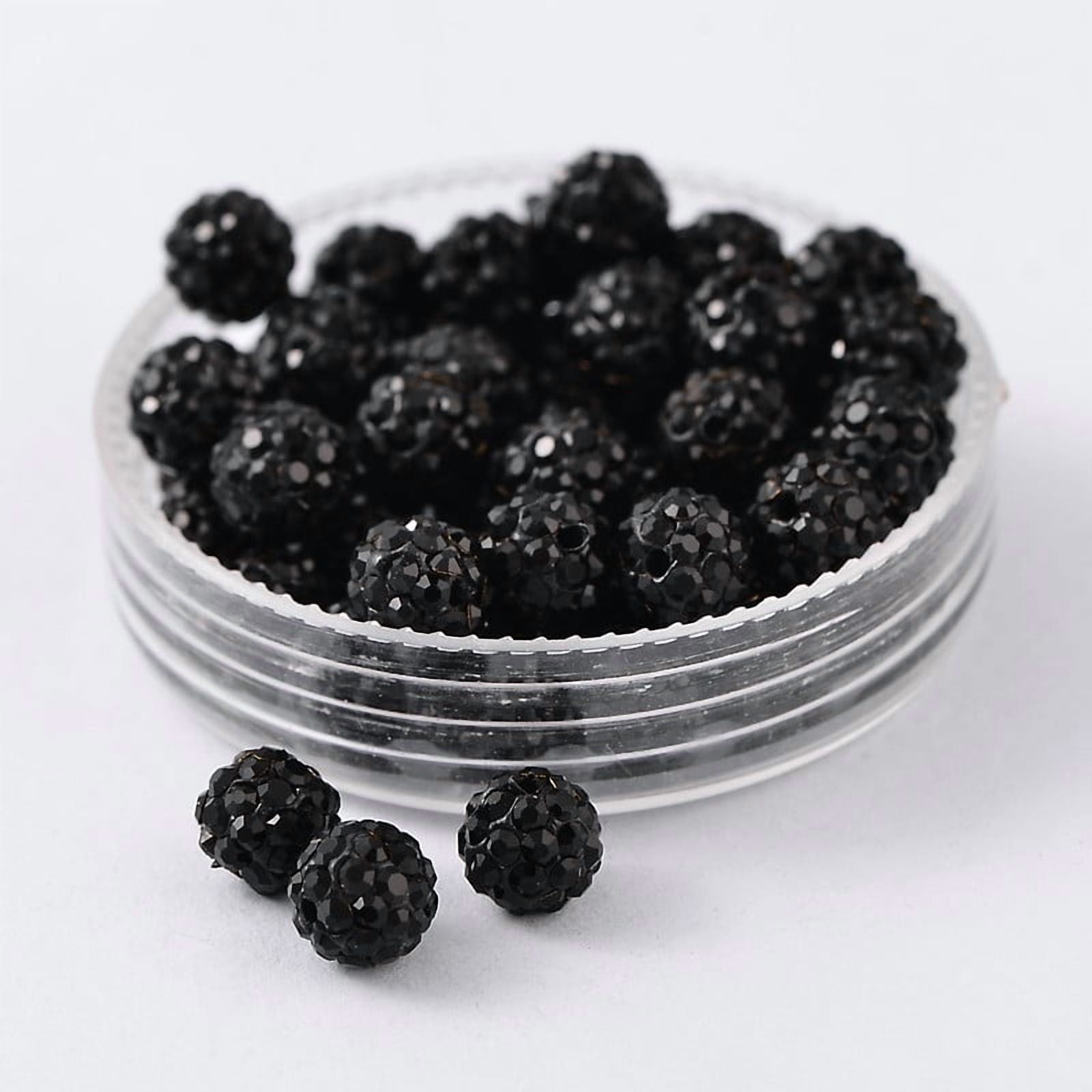 50 pc Pave Disco Ball Beads Polymer Clay Rhinestone Beads Grade A Round ...