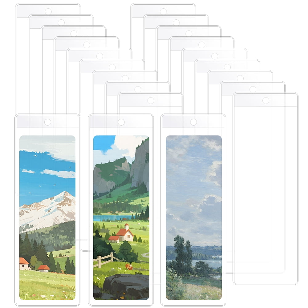 50 pc Rectangle Transparent PVC Packaging Bags with Hanging Hole Clear ...
