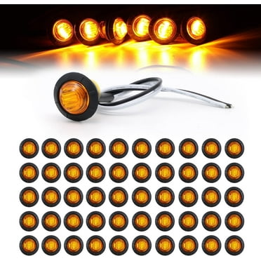 Grand General 78360 4" Round Double Faced Pearl 24 LED Amber/Red ...