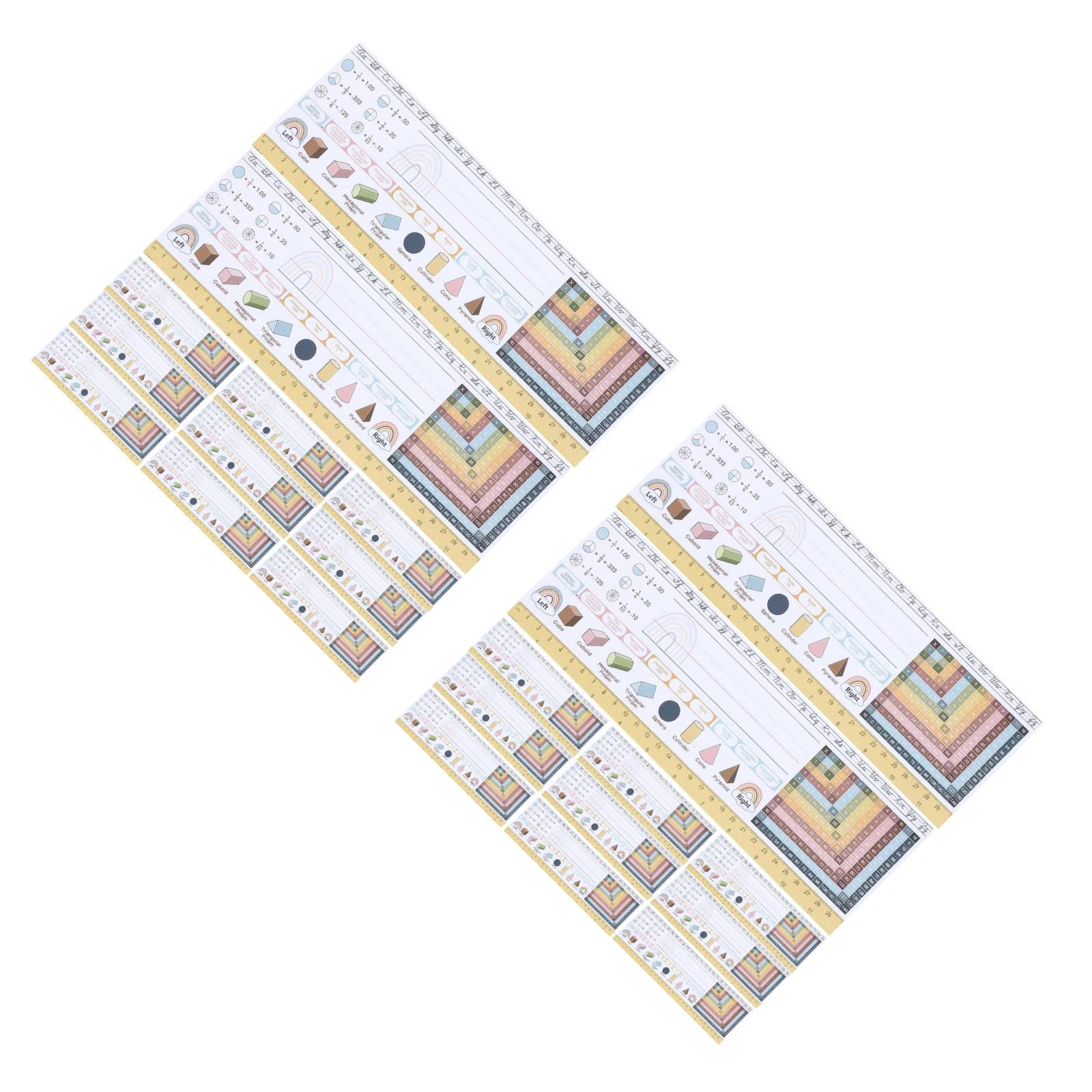 50 pcs Colorful Paper Nameplates for School Classroom Desks Alphabet ...