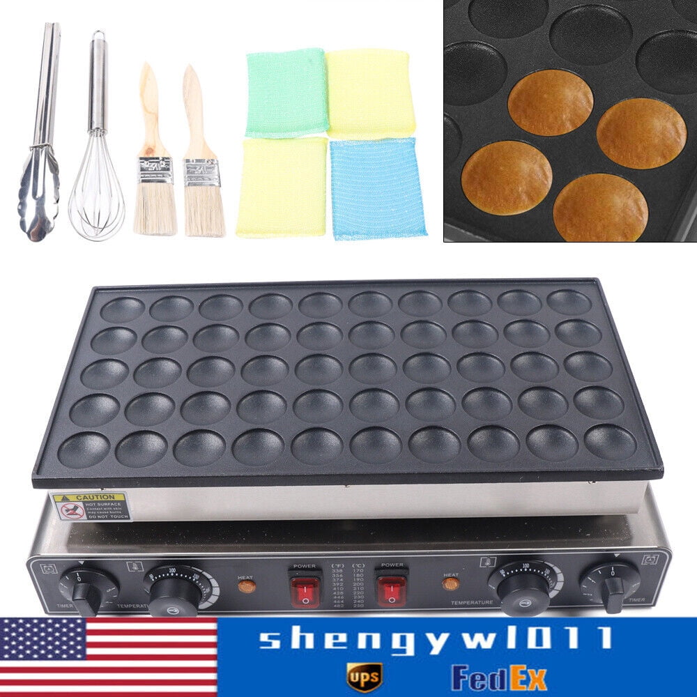 50 pcs Commercial Electric Mini Dutch Pancake Maker Waffle Baker ...