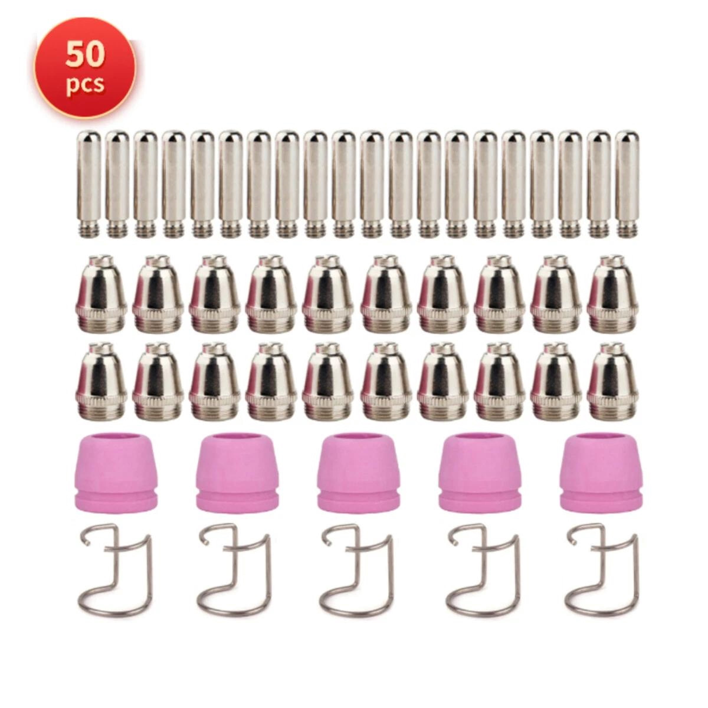 50 pcs Consumables Kit fit PRIMEWELD CUT50DP Plasma Cutter - Walmart.com
