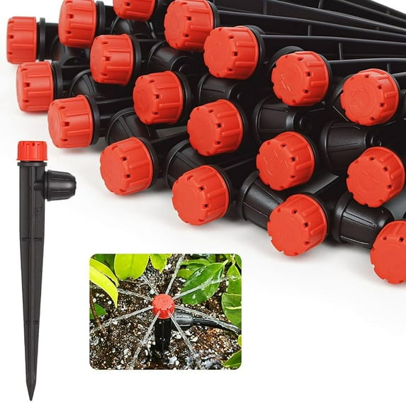 50 pcs Drip Irrigation Emitters Drip Emitters for 1/4" Drip Irrigation ...