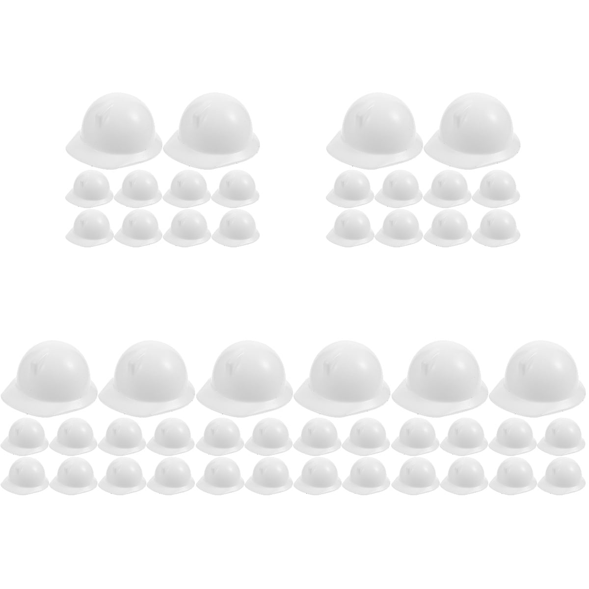 50 pcs Mini Construction Helmet Realistic Small Helmet Model Doll ...