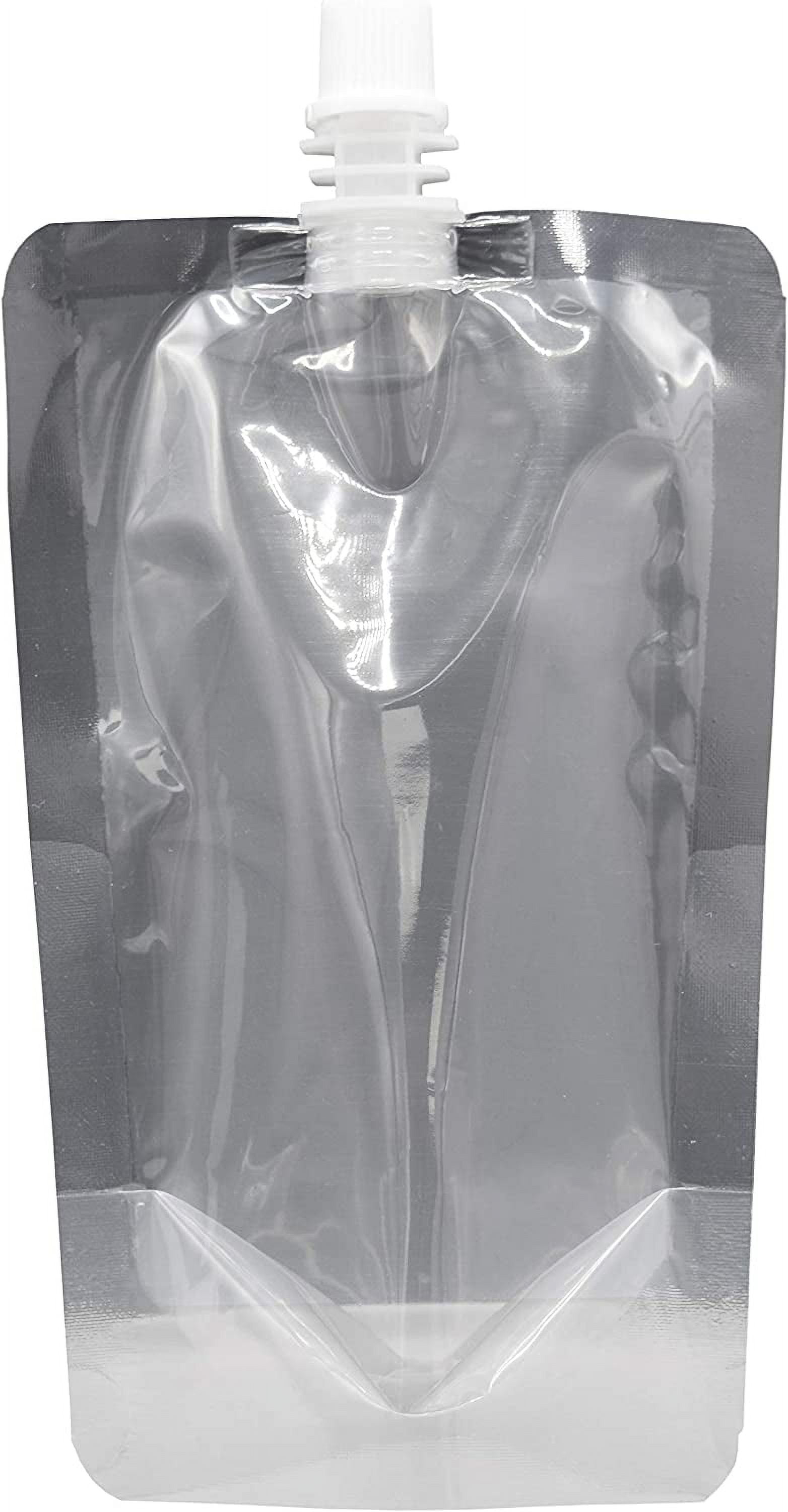 50 pcs Screw Cap Spout Liquid Drinking Stand-Up Flask Pouch w ...