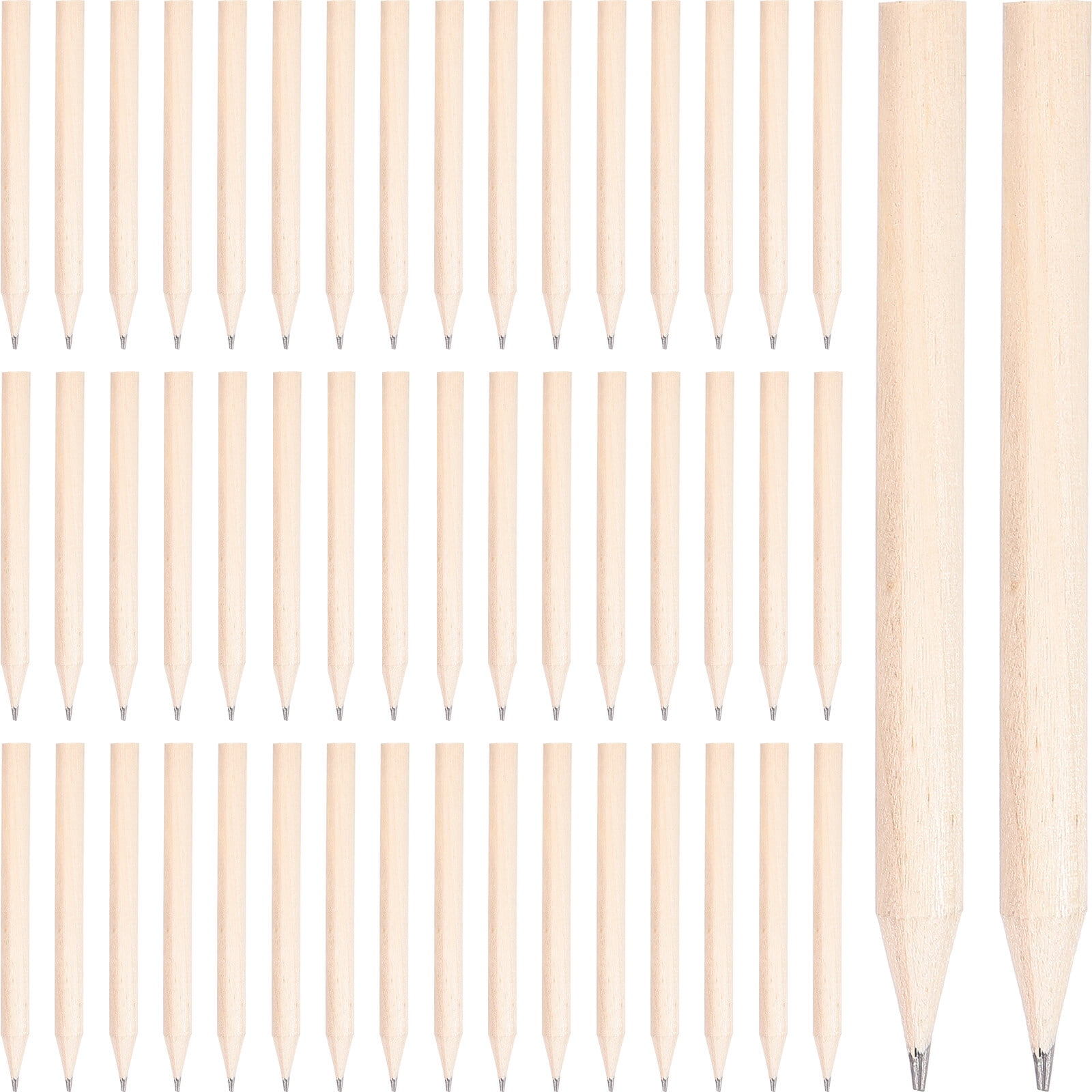PINXOR Short Wooden Pencils, HB Lead, Assorted Colors, Multipack Count ...