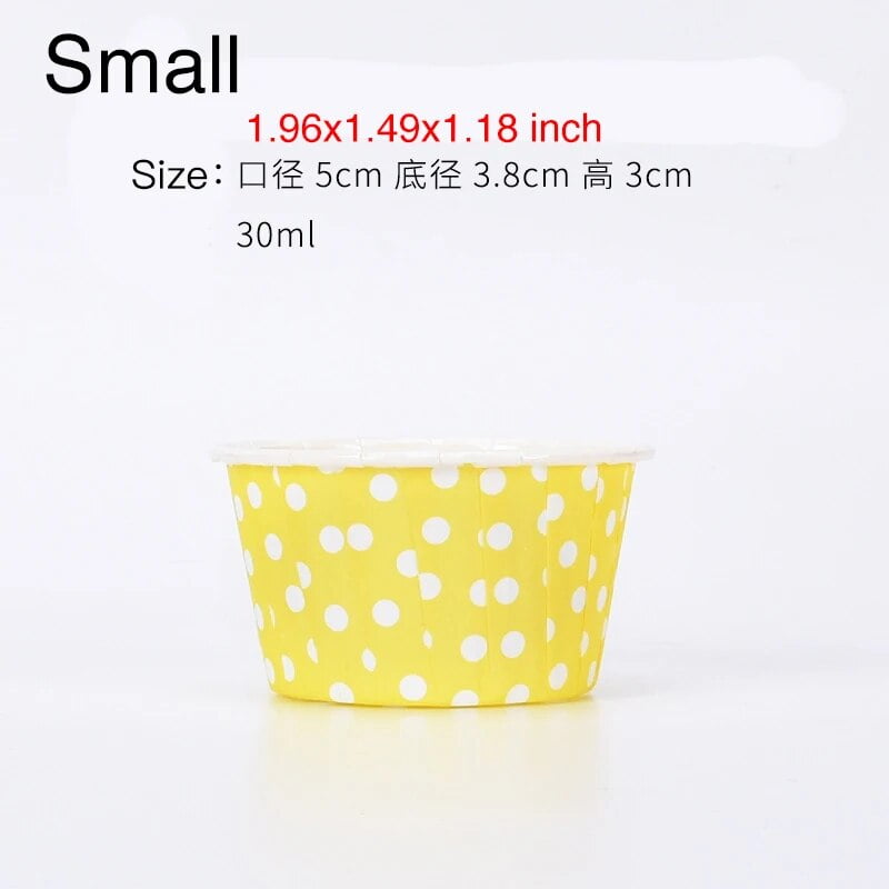 50 pcs Small Mini Pack Muffins Cup Paper Cupcake Wrappers Baking Cups ...