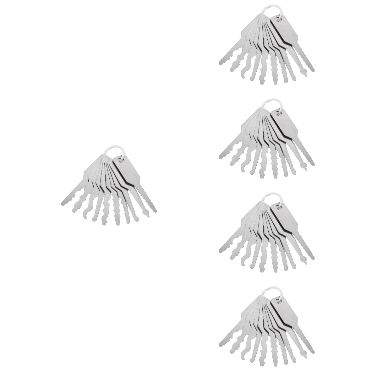 50 pcs Stainless Steel Structures Blank Keys Universal Keys Blanks Keys ...