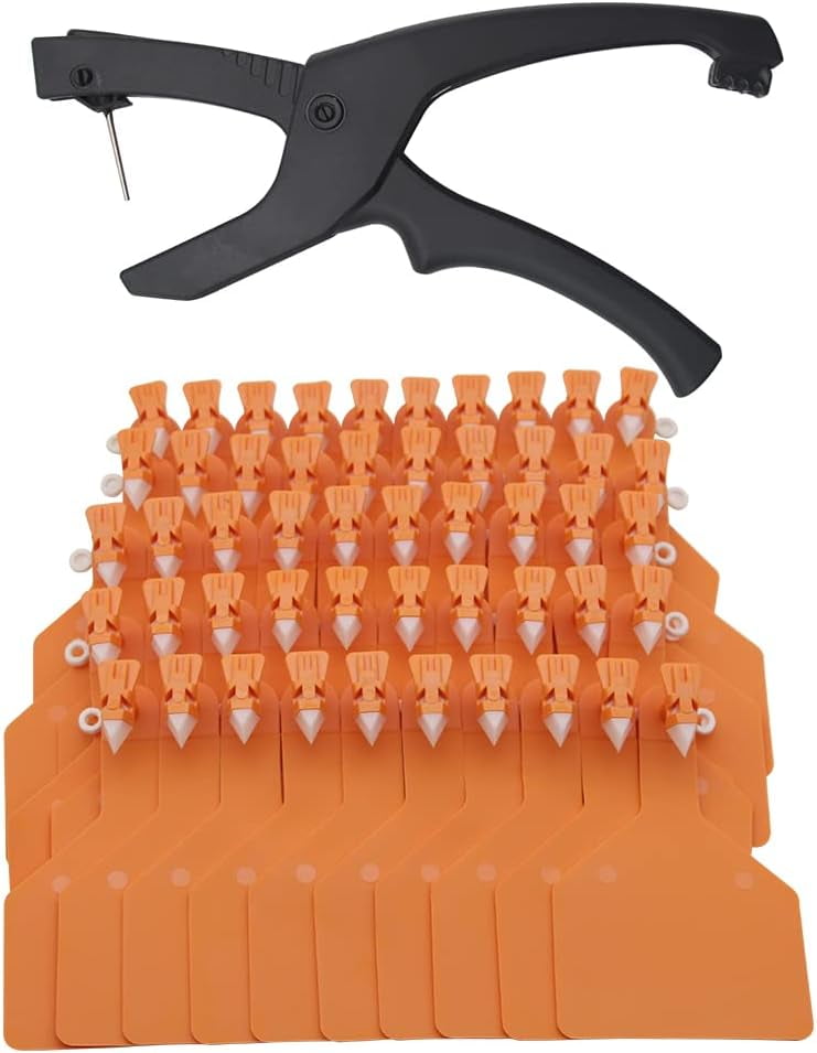 50 pcs TPU Blank Z Tags One-Piece Cattle Ear Tags Plastic Animal ...
