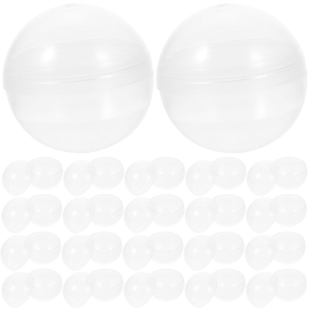 50pcs Clear Plastic Capsules for Toy Storage Small Compact Size ...