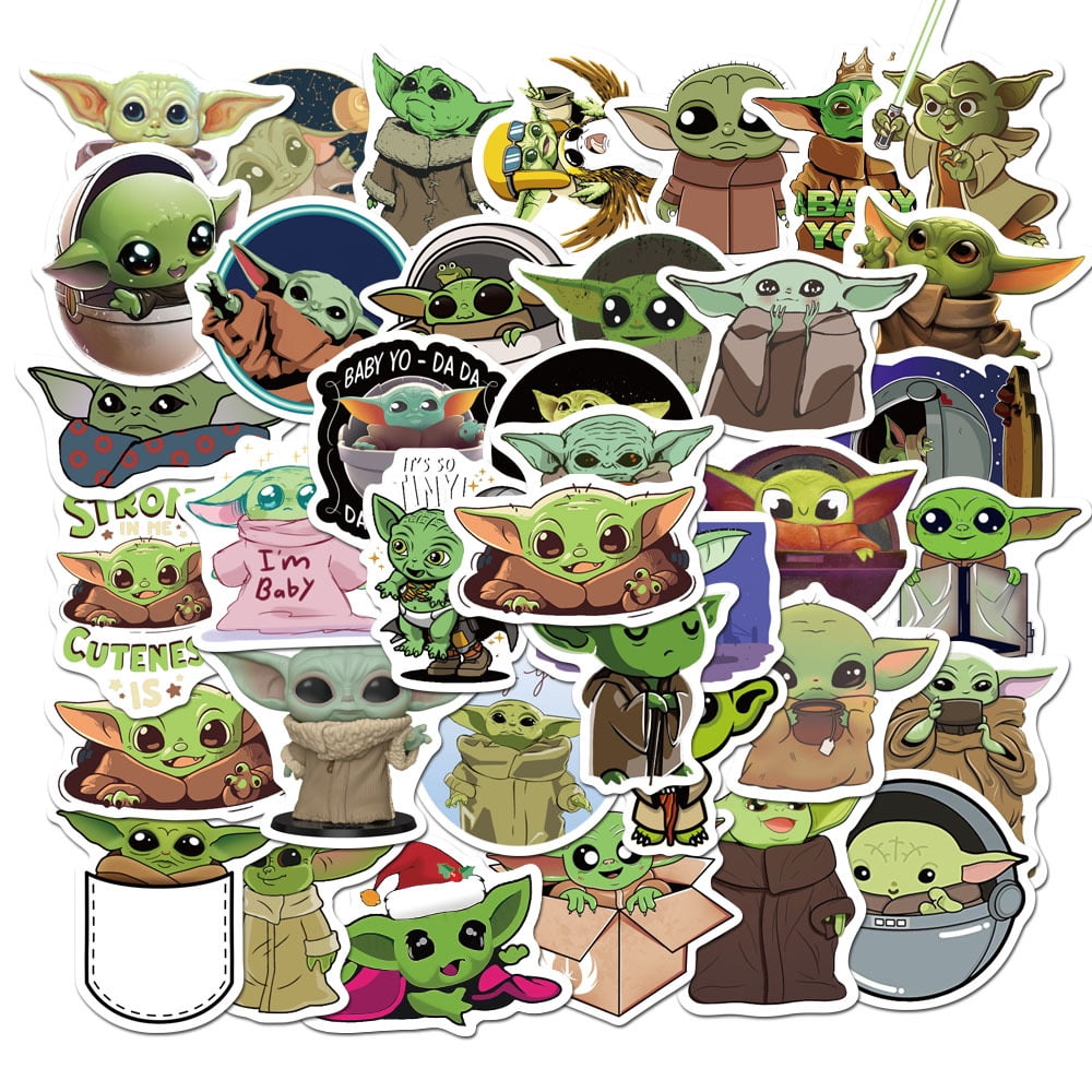 50 pcsThe Child Grogu Stickers | Laptop Skateboard Decals | Waterproof ...