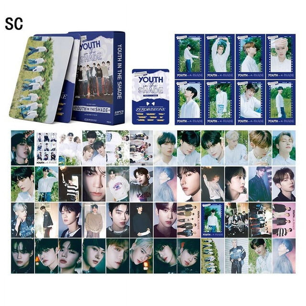 50 psc/ Set ZB1 Album Card 3 Inch Zerobaseone LOMO Card Zhang Hao Han Weichen Laser Small Card ...