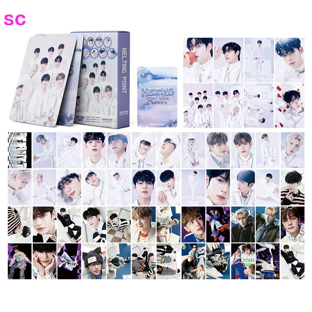 50 psc/ Set ZB1 Album Card 3 Inch Zerobaseone LOMO Card Zhang Hao Han Weichen Laser Small Card ...