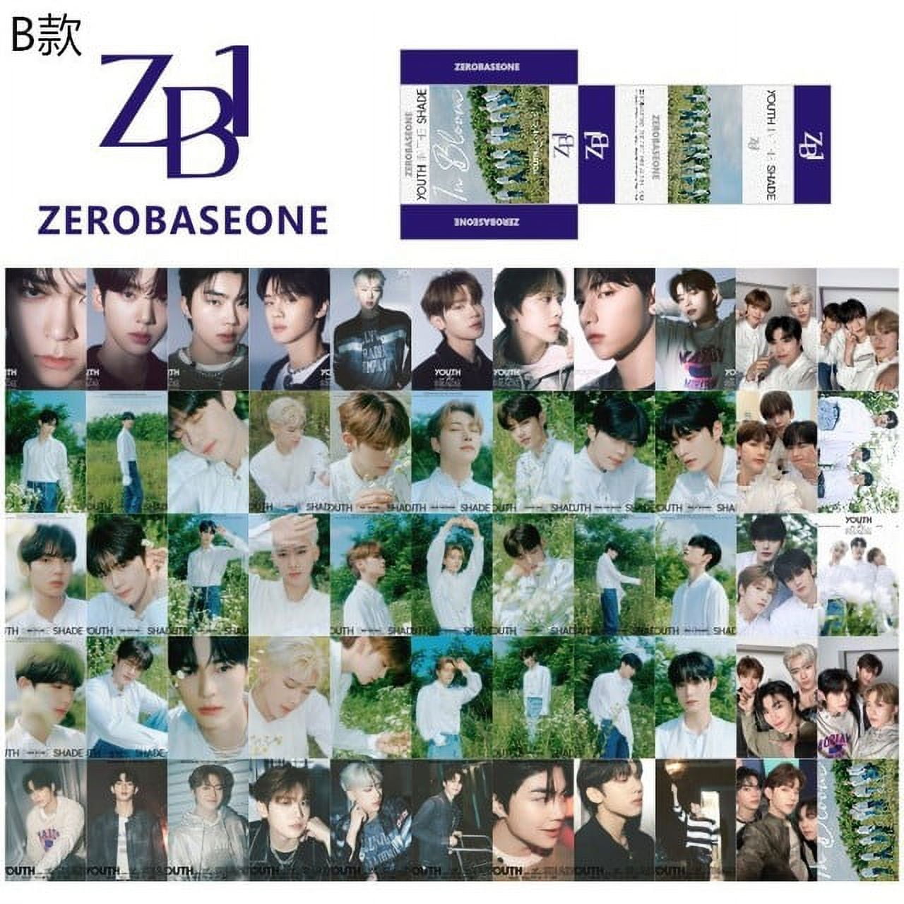 50 psc/ Set ZB1 Album Card 3 Inch Zerobaseone LOMO Card Zhang Hao Han Weichen Laser Small Card ...