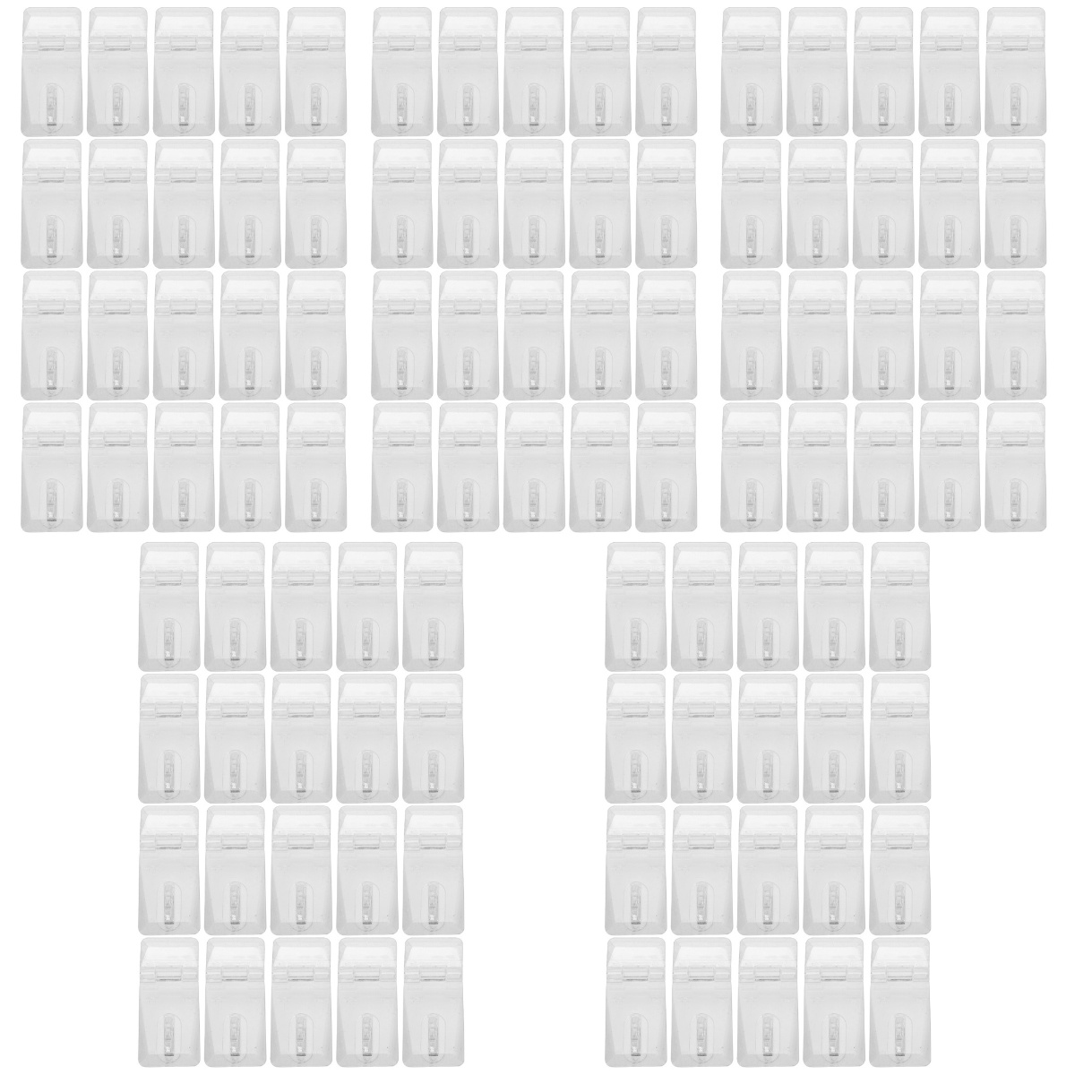 50 sets of Box Hasp Buckles Hasp Lock Transparent Jewelry Box Latches ...