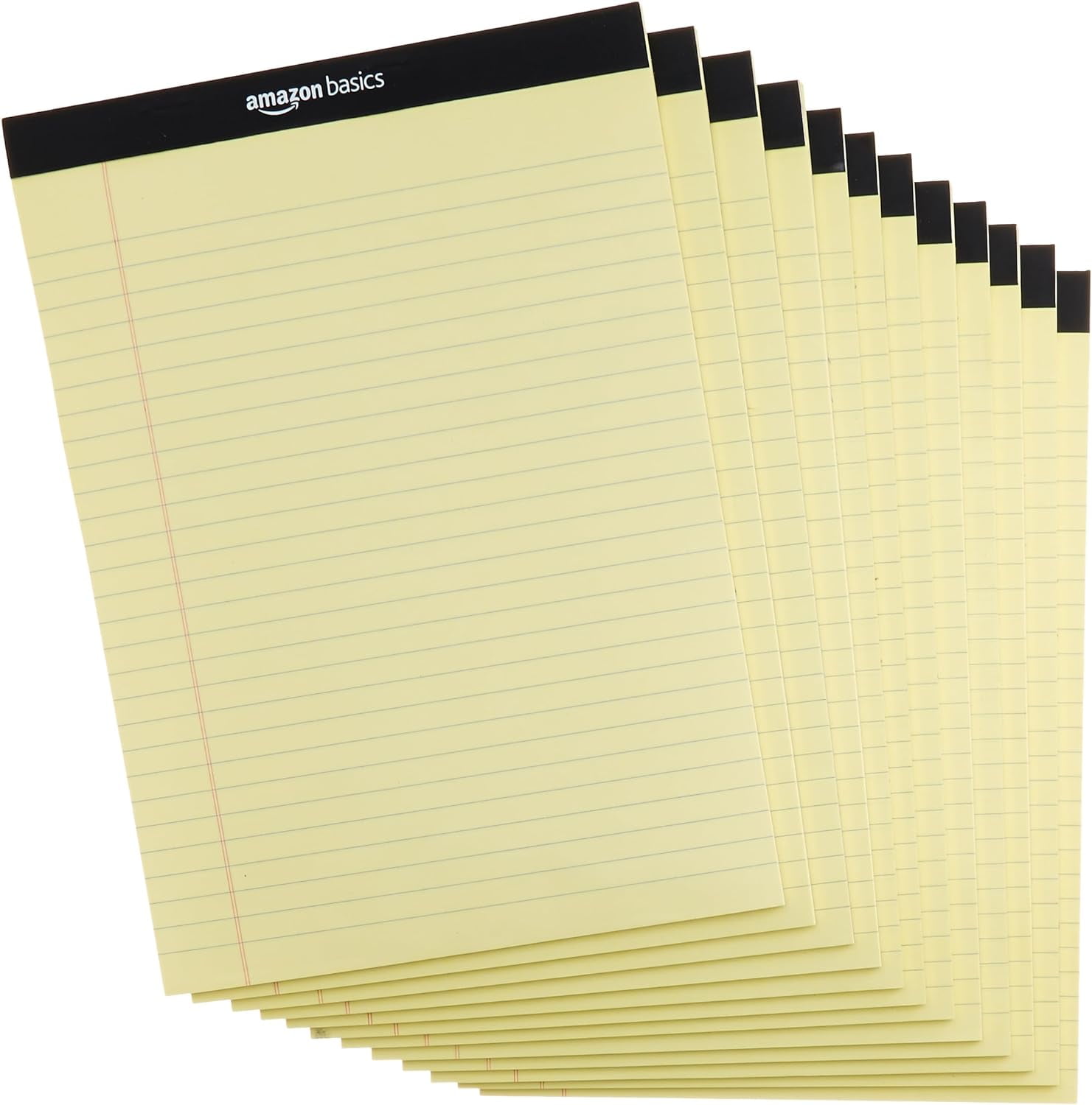 50 sheet Wide Ruled Lined Writing Note Pad, 8.5" x 11.75", 12-Pack, 600 ...