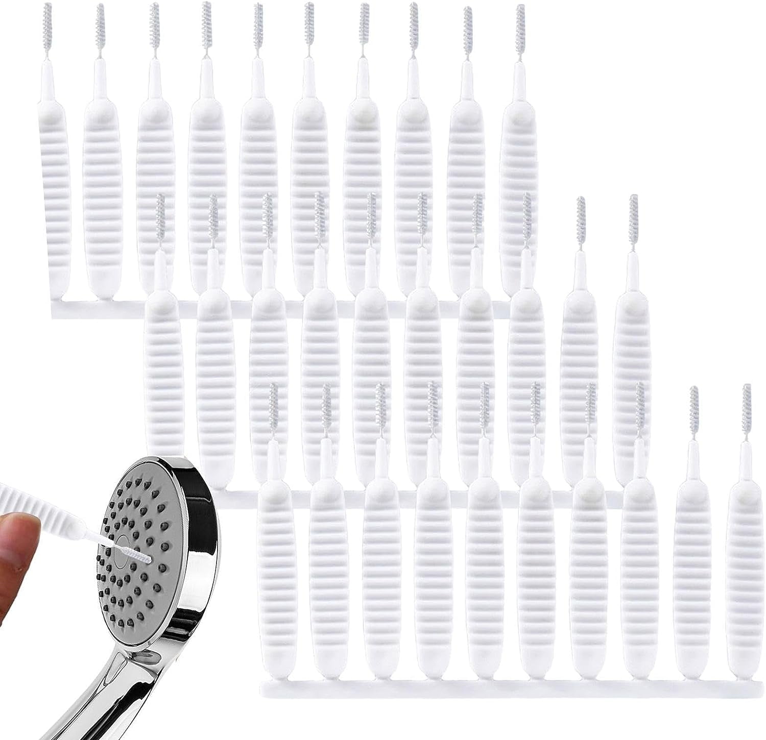 50 sticks Shower Head Cleaning Brush, Small Hole Cleaner, Shower Nozzle ...