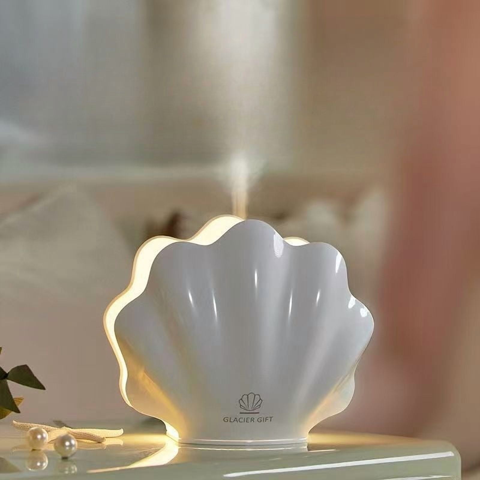 50 units Essential Oil Diffuser 260ML, Shell Aroma Diffuser with Remote ...