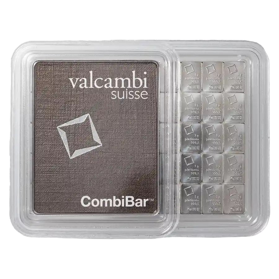 50 x 1 gram Platinum Valcambi CombiBar™ with Assay Card - Walmart.com