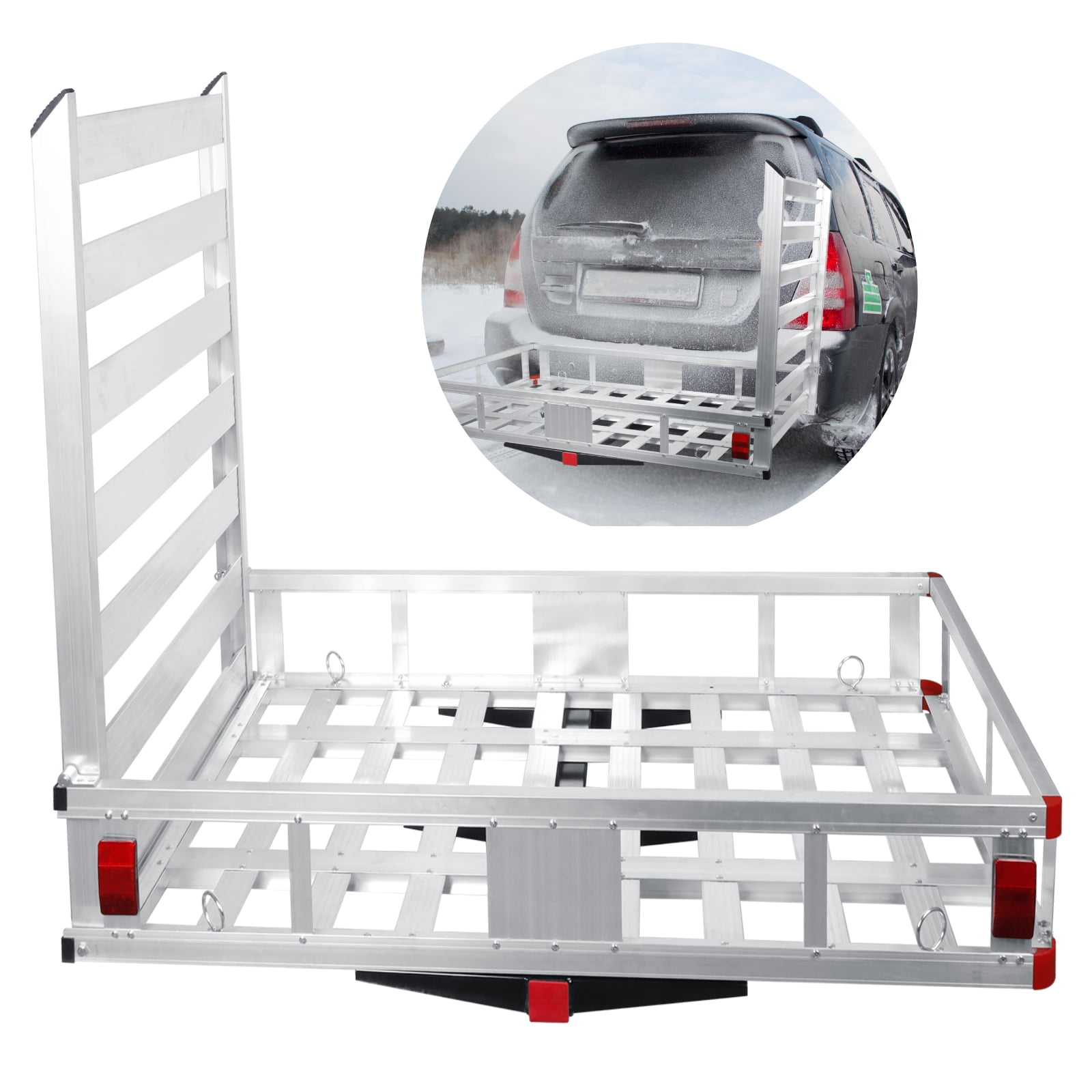 50 x 29.5 x 9.0 Inch Hitch Cargo Carrier, 500 LBS Capacity Trailer ...
