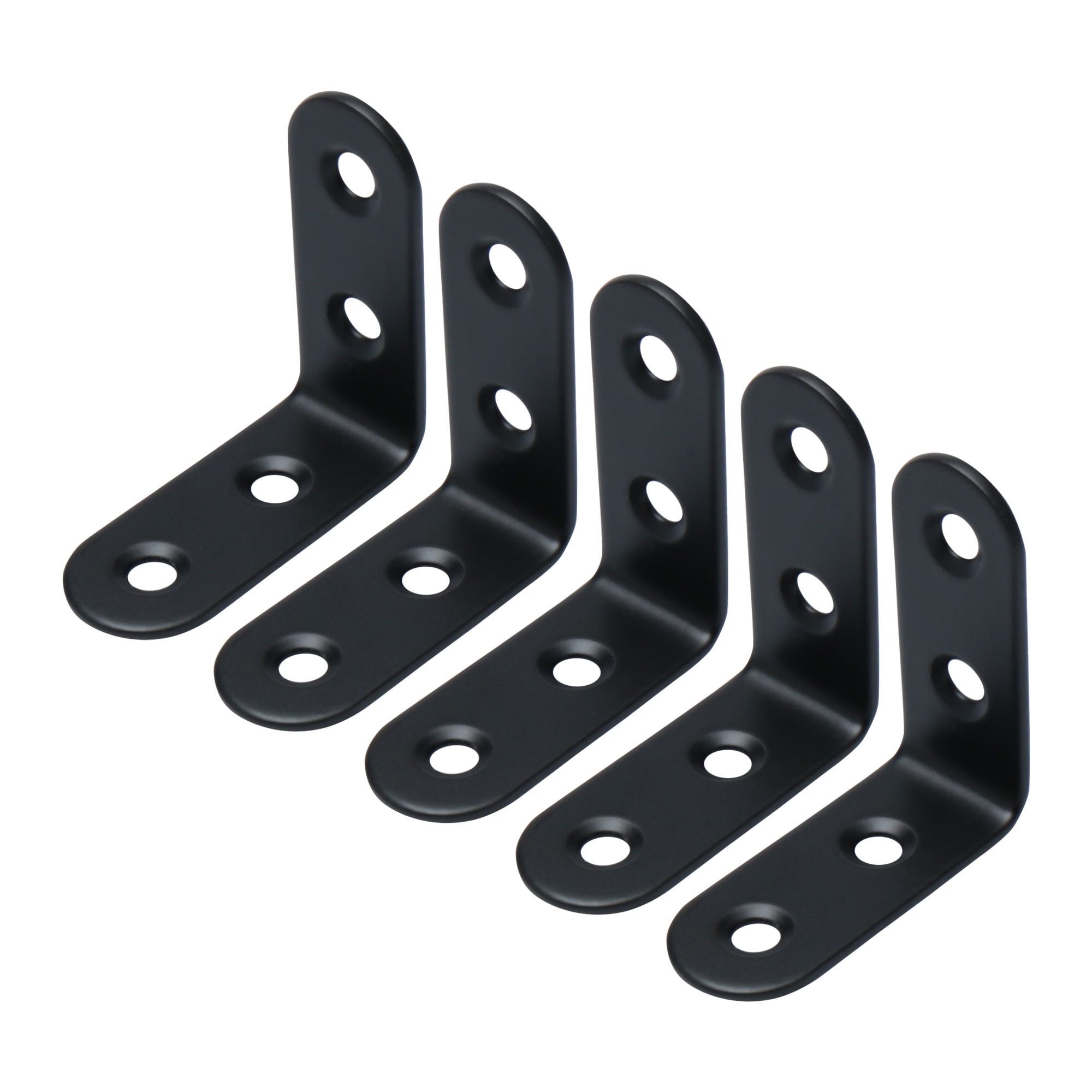 50 x 50mm Angle Bracket Stainless Steel Black L Shaped Angle Brackets ...