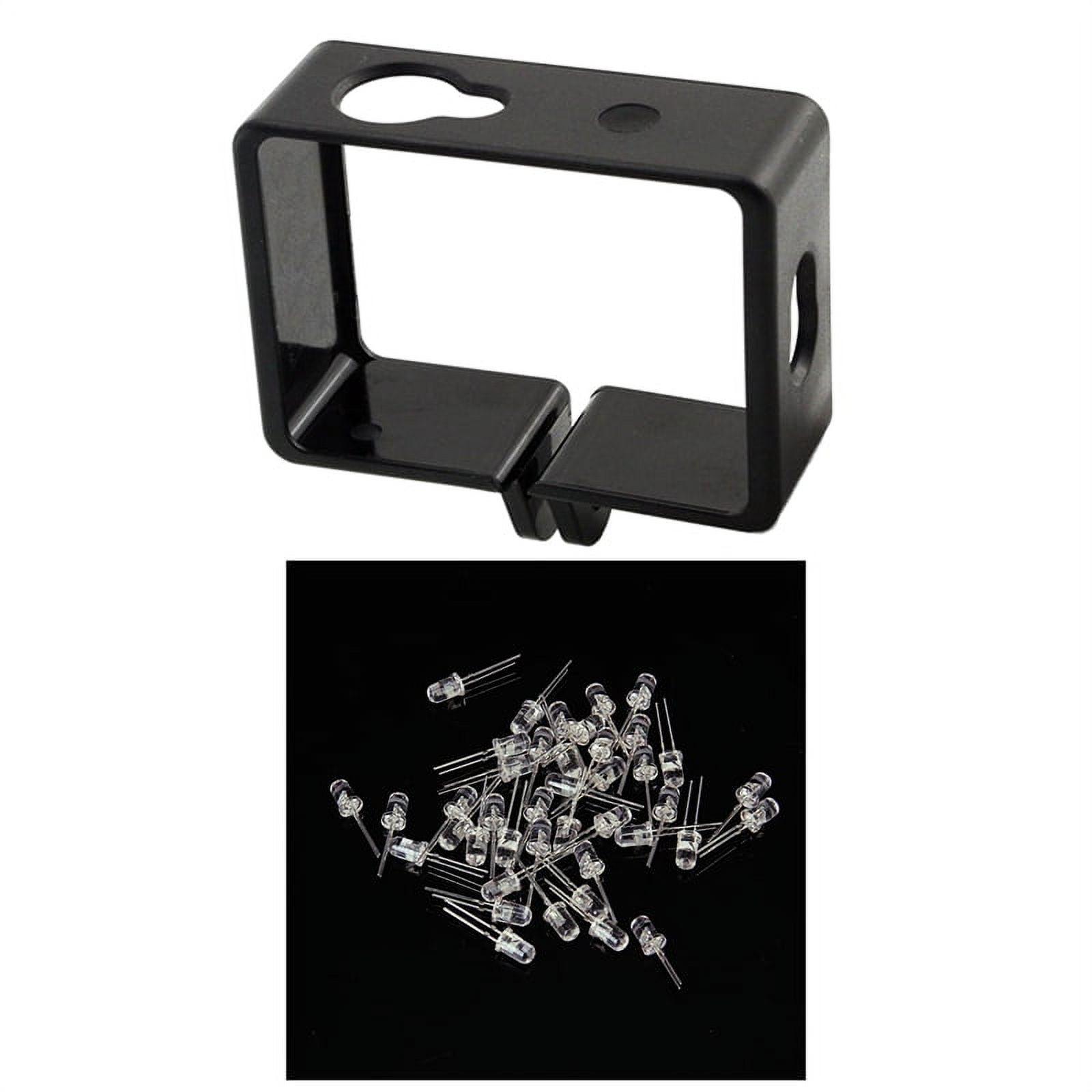 50 x 5mm RGB LED Light Emission Diode with Protective Housing Side ...