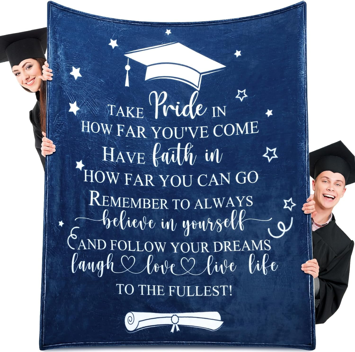 50 x 60 Inches Graduation Gifts for Her Him Lightweight Graduation ...
