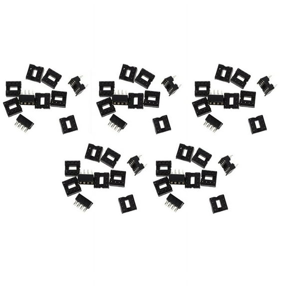 50 x 8 Pin DIP IC Sockets Adaptor Solder Type Socket - Walmart.com