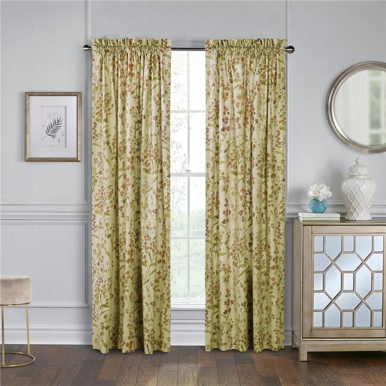 50 x 84 in. Rockport Pole Top Curtain Panel Window Dressing, Natural ...