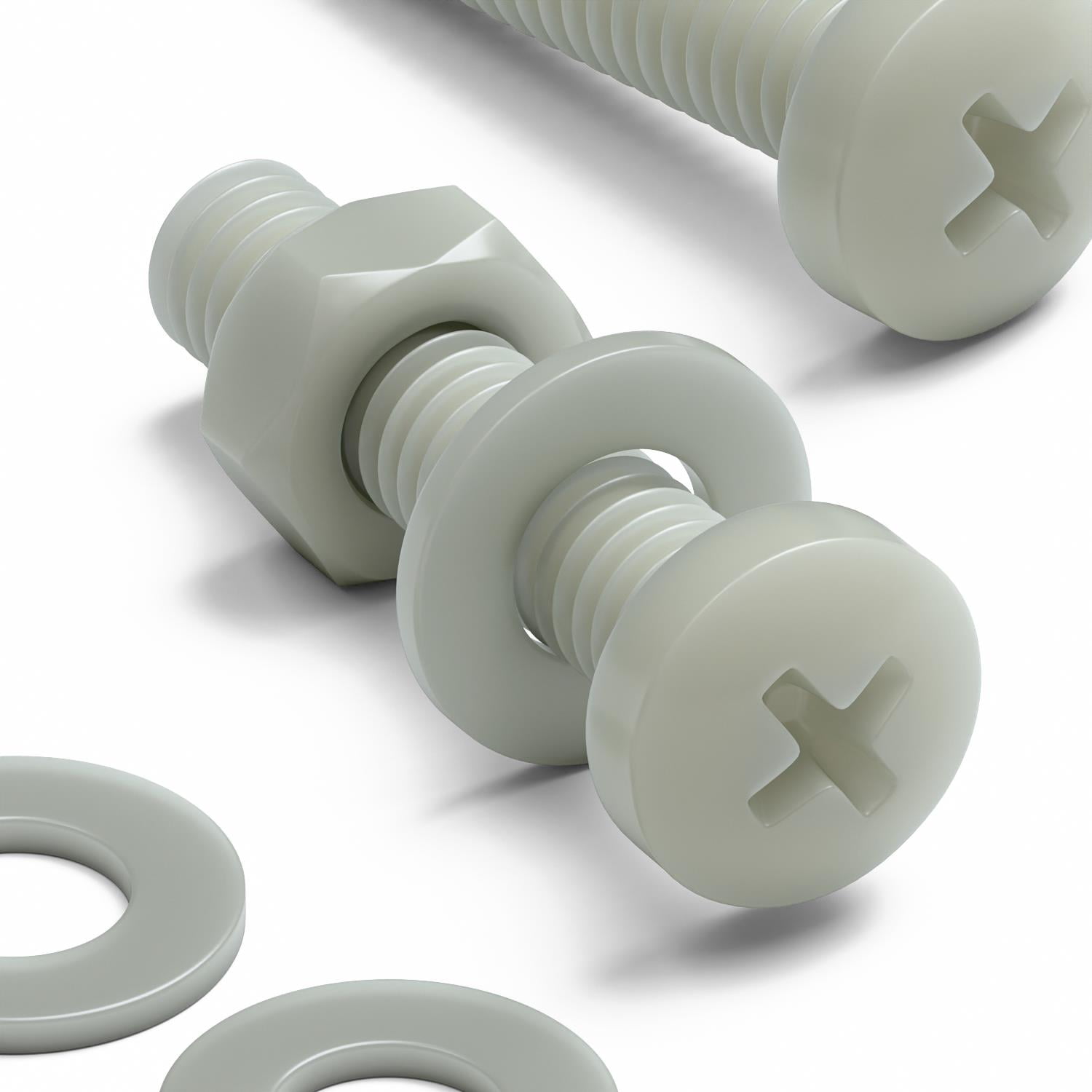 50 x Glass Filled Reinforced Super Nylon Pan Head, Crosshead Machine ...