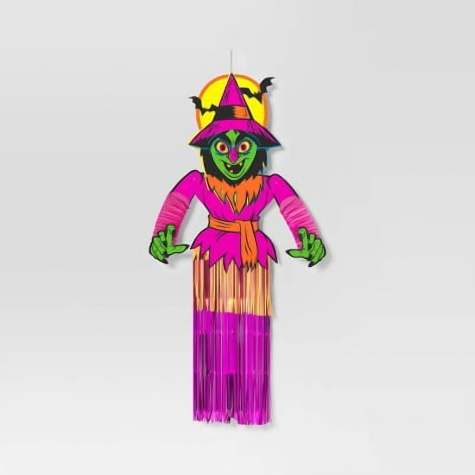 50"x16" Large Witch Honeycomb Tinsel Paper Wall Decor - Walmart.com