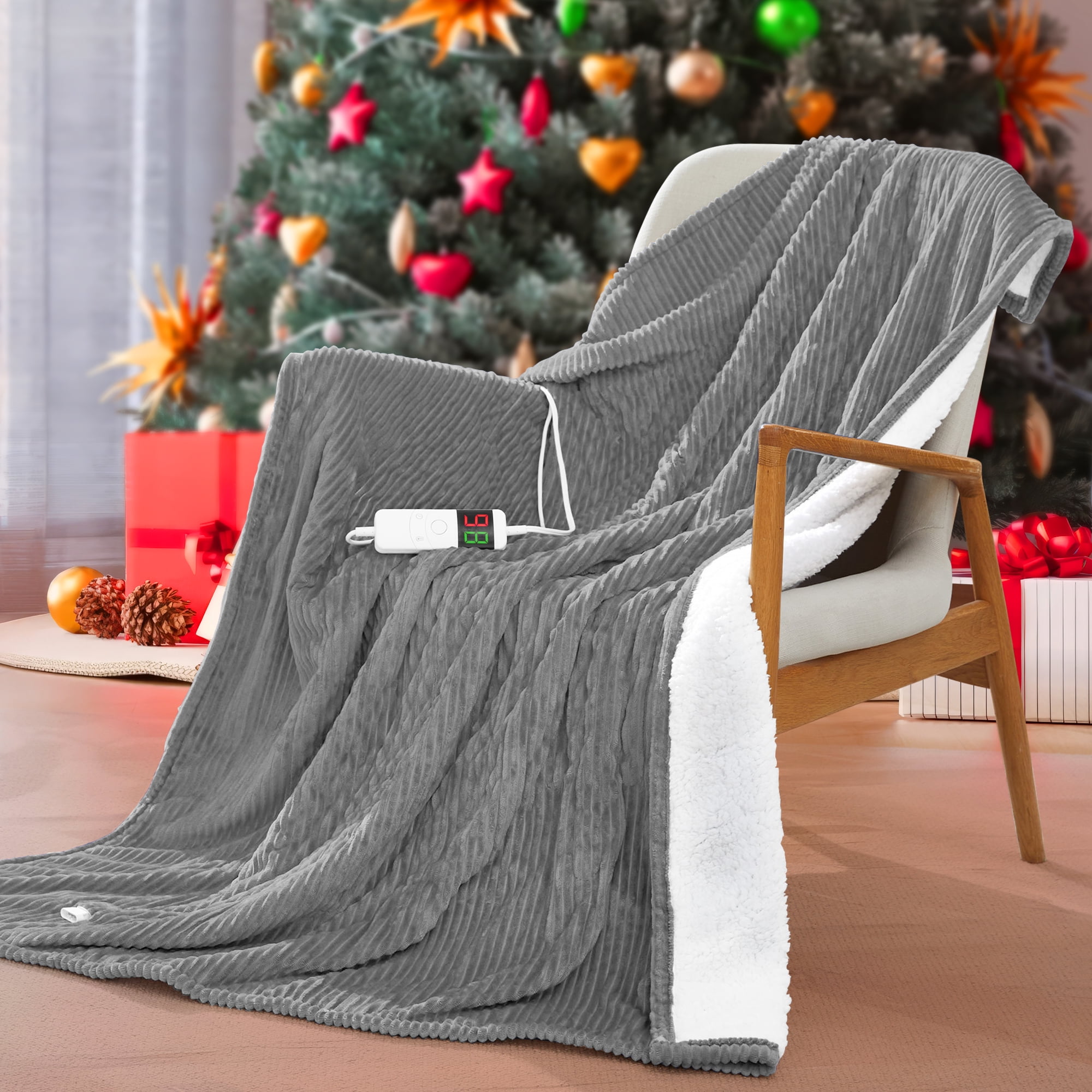 "Unikome 50""x60"" Electric Blanket, Fast Heating, 10 Heat Level, Auto ...