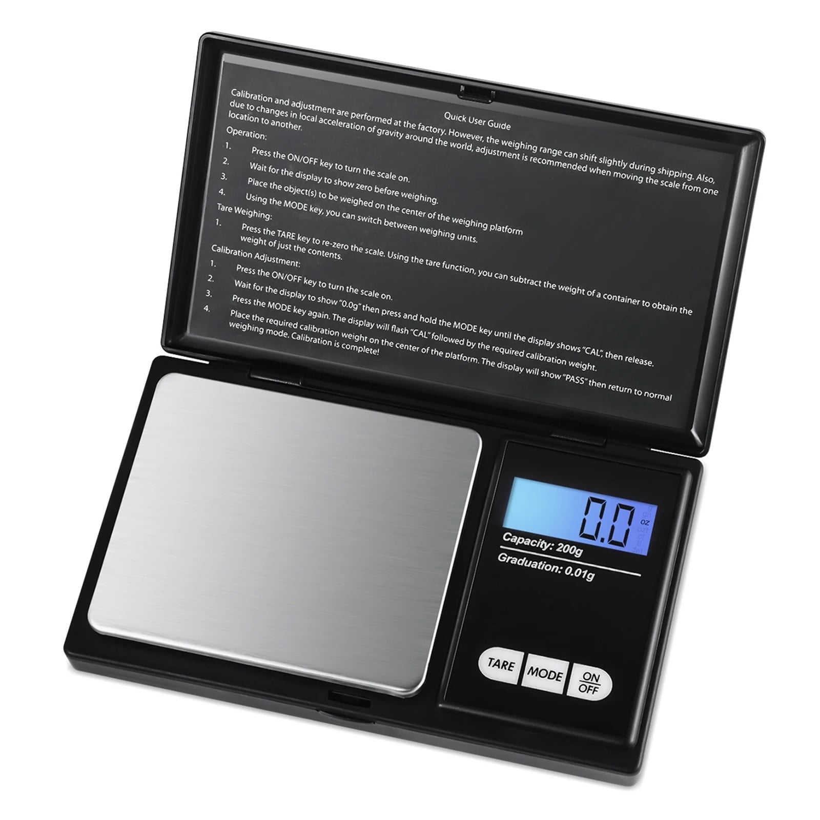 500/0.01g 200g/0.01g LCD Portable Mini Electronic Digital Scales Pocket ...