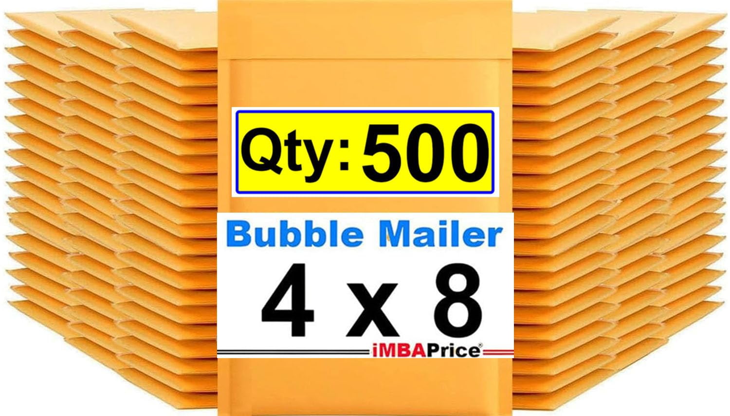 500 #000 4x8 KRAFT BUBBLE MAILERS PADDED ENVELOPES (4 x 8) - Total 500 ...