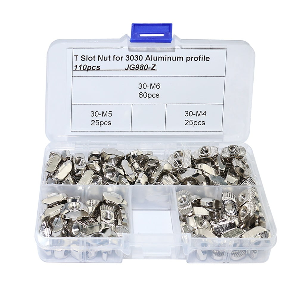 500/100/50/30PCS 3030 Aluminum Profile with Slot Groove 8mm M3 M4 M5 M6 ...