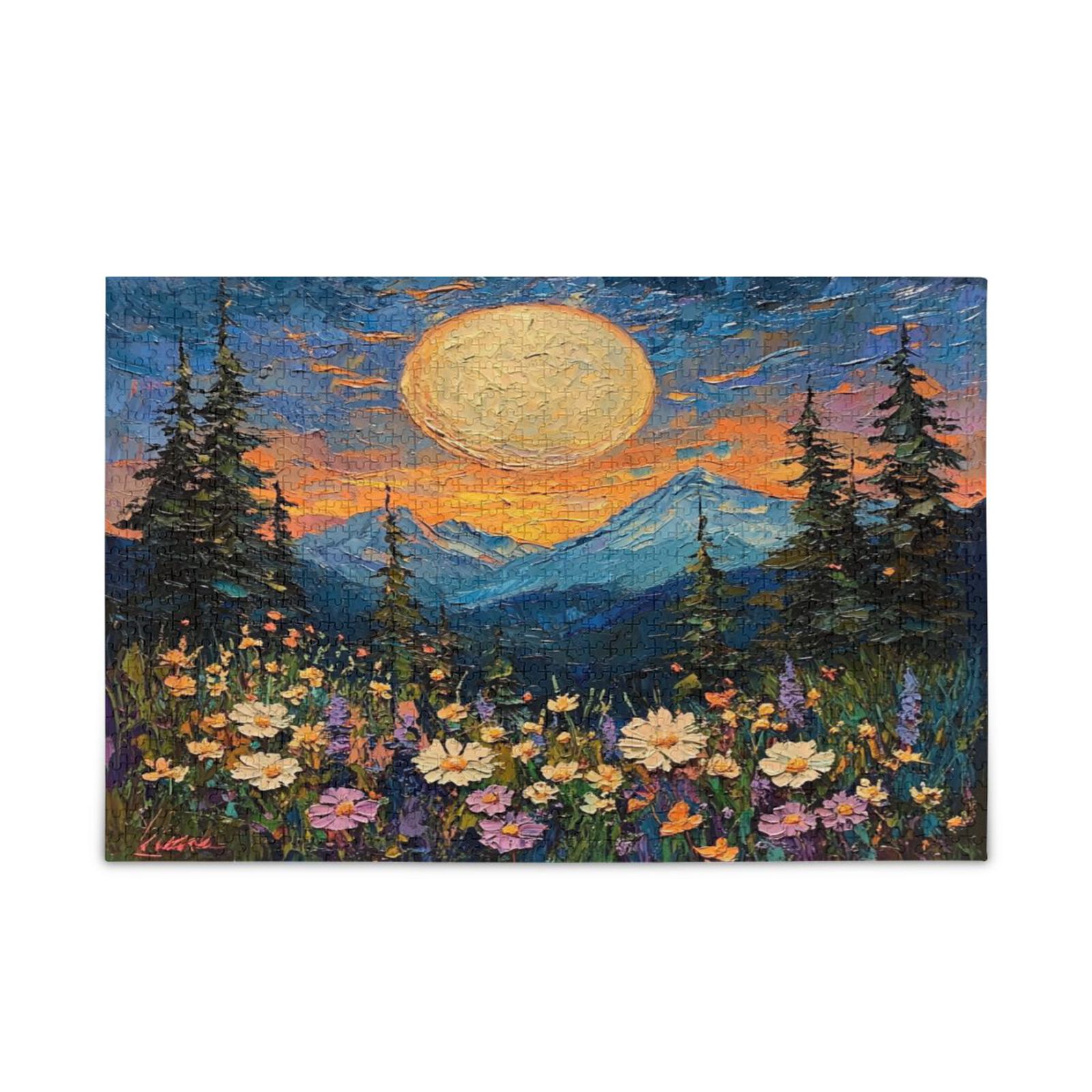 [500/1000 Piece Puzzle] Wooden Composite Jigsaw Puzzle Set with Storage ...