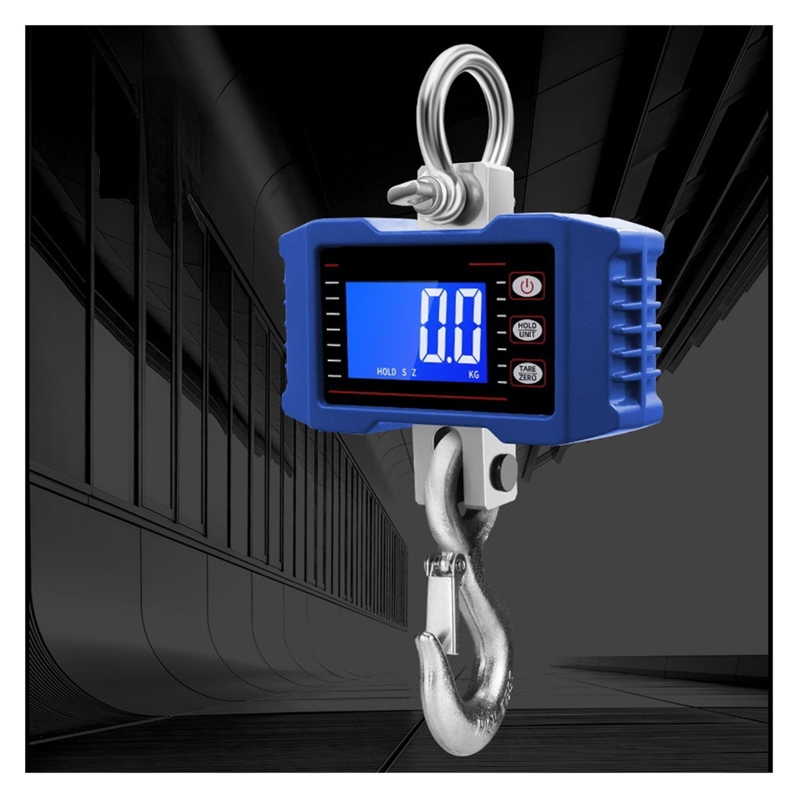 500/1000KG Aluminum Digital Crane Scale Heavy Duty Hanging Scale With ...