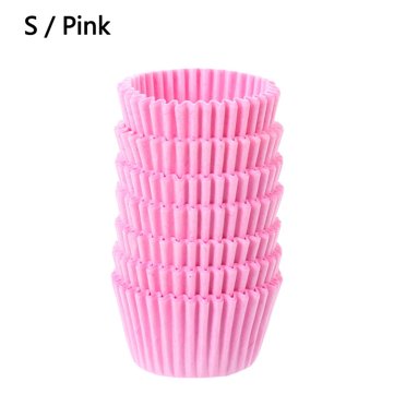 Mombake Standard Foil Red Cupcake Liners Muffin Baking Cups for Party ...