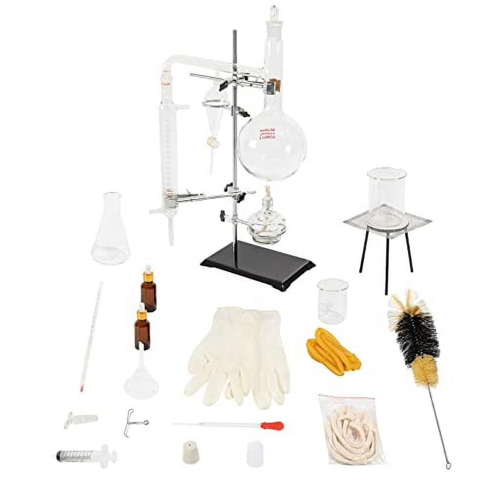 500/1000ml Essential Oil Separator Lab Glassware Full Kit Pure Water ...