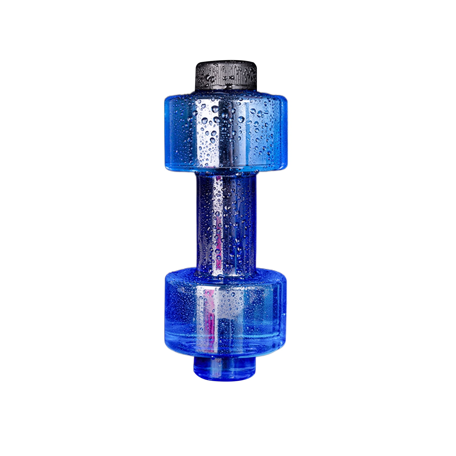 500/1500/2200/2600ML Dumbbell Sports Water Bottle Clear Portable Arm ...