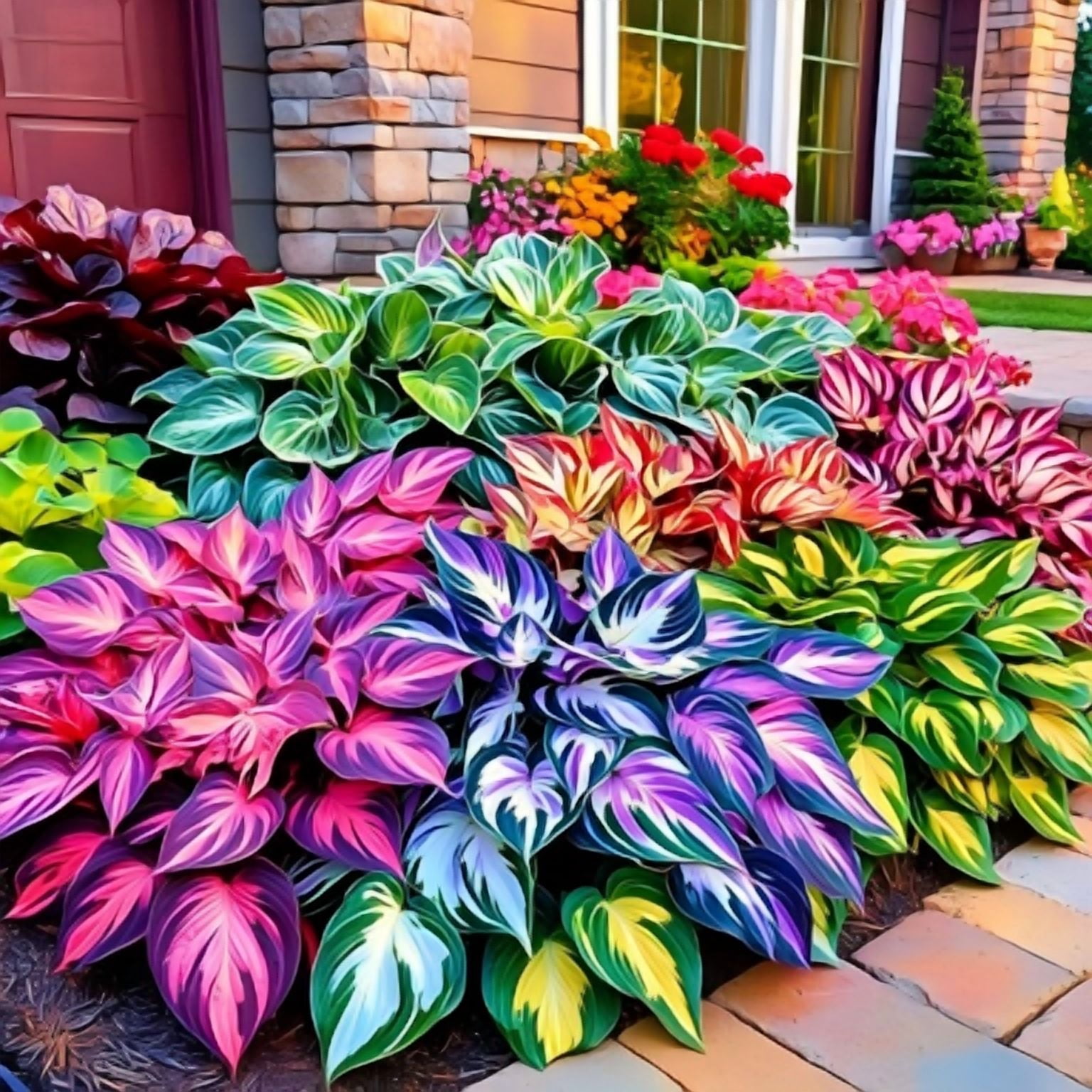 500-1500Pcs，A vibrant mix of multicolored hosta seeds, 100% organic ...