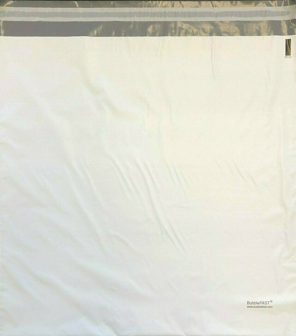 500 18" x 18" Unlined White Poly Mailer- Largest Cubic Tier 5 Bag Self ...