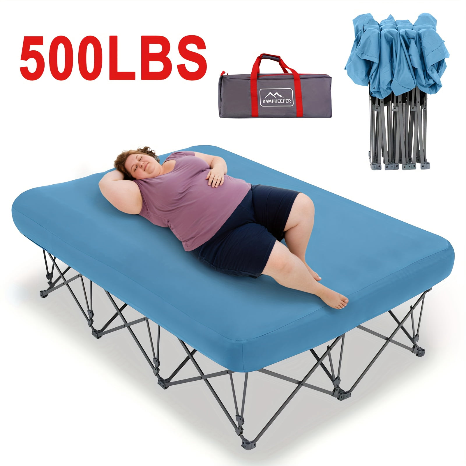 500/250Lbs Air Mattress Camping Pad - 8x10/9.5x11.3Ft Waterproof ...