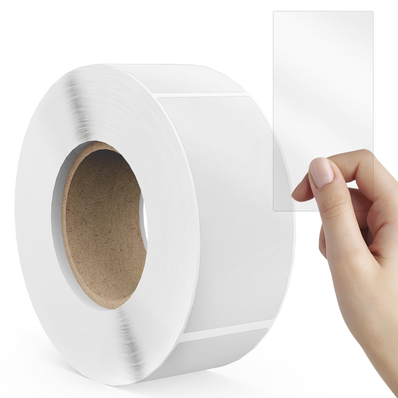 500 3.2"x1.2" Thicken Clear Label Protectors For Protecting Barcode ...