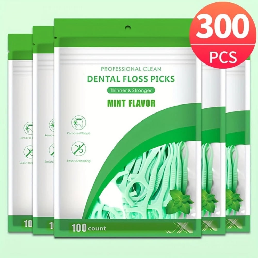 500/300/100pcs ultra-fine mint flavored toothpicks, safe high-end ...